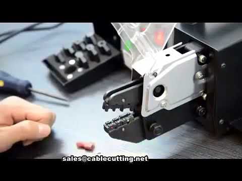 wire cutting stripping and crimping machine